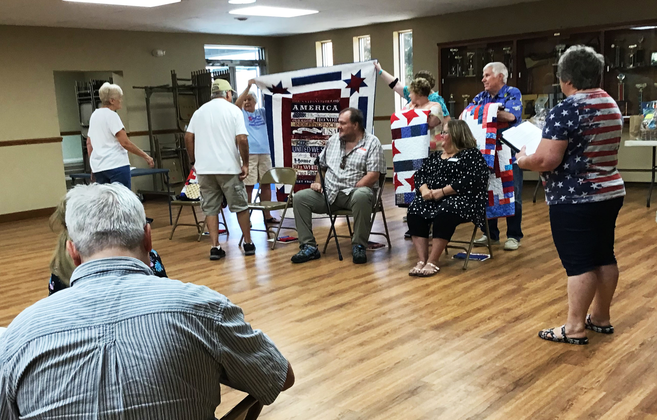A Quilts of Valor (QOV, QOVF) Presentation – Villa Rosa Quilts